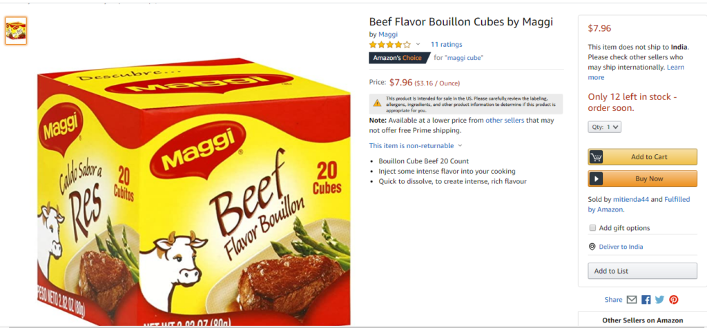 [SPAM] Beef Flavoured Maggi Sold In India - Check4Spam
